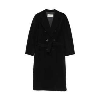 Max Mara Damen, M&auml;ntel, Schwarzk, SGr&ouml;&szlig;e