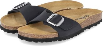 Beliana 1996/11268/93/964/01 Pantolette Leder Damen in schwarz - Gr. 38