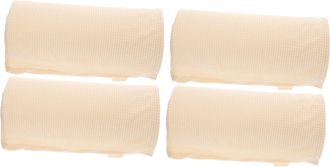 TOPBATHY IMIKEYA 2 Paare Stretch Armlehnenbezüge Beige Elastische rutschfeste Sofahussen zum Schutz von Couch Sesselarmlehnen Waschbar für Möbel und Relaxsesse