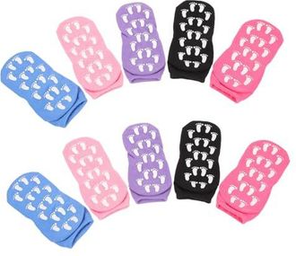 Milisten 5 paires Chaussettes Antid&eacute;rapantes Pilates pour Femme &Eacute;lastiques Respirantes et Confortables Adapt&eacute;es Yoga et Usage Quotidien