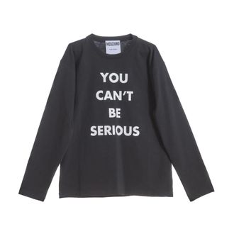 Moschino You Cant Be Serious Tshirt Ls - - Tops - Herren - Schwarzk - S