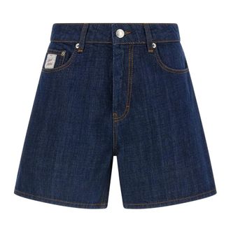 Ami Femme, Shorts, Bleu, Taille: W28 Cotton Denim Bermuda Shorts