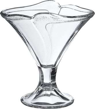 Cristalica Eiscremeglas Eisbecher Blüte Kelchglas Coral Bambini 220ml Gelato