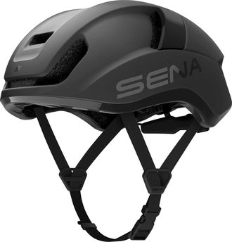 Sena S Smarter Rennradhelm mit Mesh Intercom (Mattschwarz, L)