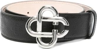 Casablanca Homme, Accessoires, Noir, Taille: 105 CM CC Logo Buckle Belt