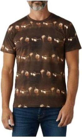 Paul Smith Homme, Tops, Brun, Taille: XL T-shirt imprim&eacute;