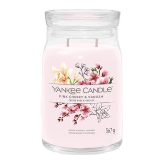 Yankee Candle Company Signature Duftkerze | gro&szlig;e Kerze mit langer Brenndauer Pink Cherry & Vanilla | Soja-Wachs-Mix | Perfekte Geschenke f&uuml;r Frauen