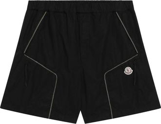 Moncler Homme, Shorts, Noir, Taille: L Short Technique &agrave; Taille &Eacute;lastiqu&eacute;e