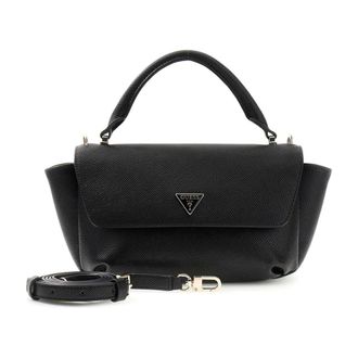 Guess Gilda Henkeltasche mit &Uuml;berschlag - - Bags - Damen - Schwarzk - ONE SIZE
