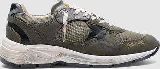 Golden Goose Baskets Homme Running Olive Green Grey Black