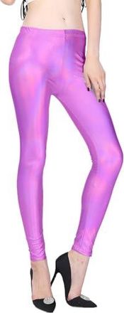 Generic Legging en cuir synth&eacute;tique mat pour femme - Legging de sport tendance sexy en cuir - Collants pour femme - Pour le yoga, le fitness, lext&eacute;rieur, les 