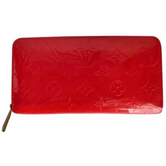 Louis Vuitton Portefeuille long Monogram Vernis doccasion - Femme - Pre-owned - Rouge - Taille: ONE Size