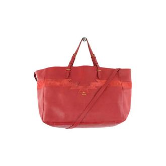 Jerome Dreyfuss Cabas en cuir rouge
