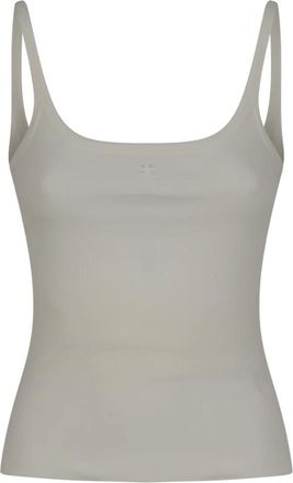 Courr&egrave;ges Femme, Tops, Blanc, Taille: 36 FR Lingerie 90s Rib Tank Top