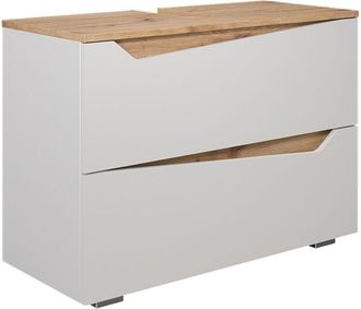 Vicco Waschbeckenunterschrank Marelle, Wei&szlig;/Artisan, 80 x 57.5 cm mit 2 Schubladen, Vicco