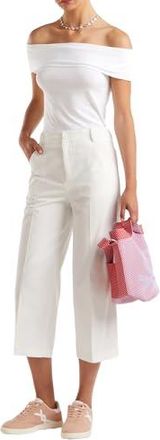 Benetton Pantalon 41eadf03u, Blanc, 50 Femme