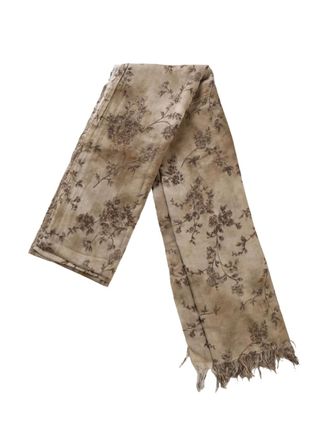 Uma Wang cotton scarf - Tons neutres