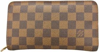 Louis Vuitton unisex, Pre-owned, Brun, Taille: ONE Size Portefeuille en tissu Pre-owned
