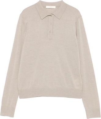 Eleh Long-sleeve Polo Top