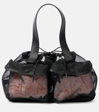 Simone Rocha Sac Carnation Pocket en toile et cuir