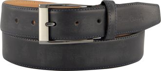 Pierre Cardin Herren Gürtel blau Glattleder