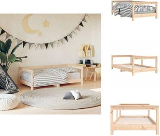 vidaXL Vidaxl - Cadre de lit pour enfant 70x140 cm bois de pin massif - Lit Bébé - Lit Enfant - Cadre De Lit - Bois De Pin - Mobilier Enfant