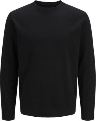 Jack & Jones Jprblamilano Spring Knit Crew Neck, Noir, M Homme