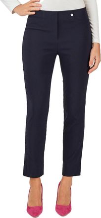 Robell Style ROSE09 - Bequeme, stretchige 7/8 Damenhose mit schmal geschnittenem Bein Farbe Marine Gr&ouml;&szlig;e 44