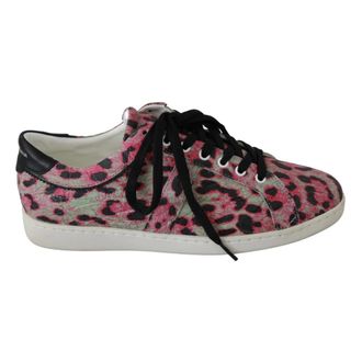 Dolce & Gabbana Leopard Print Training Leder Flat Sneakers - - Shoes - Damen - Mehrfarbig - 42 EU