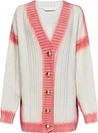 Palm Angels Cardigan - Weiß