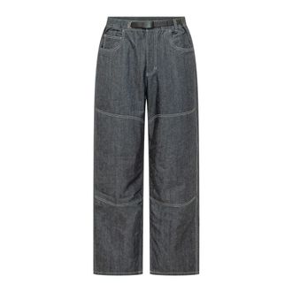 Gramicci Japanese Chambray Double Knee Pant - - Trousers - Herren - Blau - S