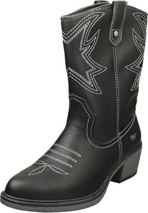 Mustang Jeans Mustang Femme 1478-503 Westernbooty, Noir, 37 EU