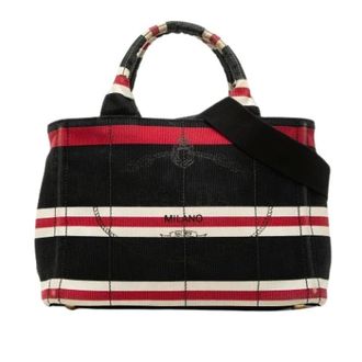 Prada Pre-owned Canvas Satchel - Femme - Pre-owned - Multicolore - Taille: ONE Size