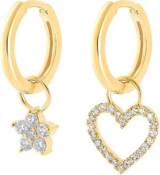 Edenly Ein Paar Ohrringe, Kombination, aus 18 Karat Gelbgold