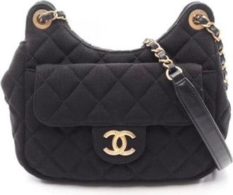 Chanel Sac bandouli&egrave;re vintage doccasion - Femme - Pre-owned - Noir - Taille: ONE Size