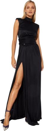 Philipp Plein Femme, Robes, Noir, Taille: 40 FR Longue Robe avec Fente