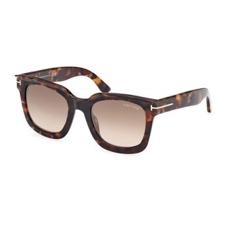 Tom Ford Femme, Accessoires, Brun, Taille: 52 MM Leigh-02 Lunettes de soleil