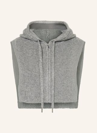 Maje Kapuzeneinsatz grau