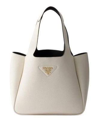 Prada petit sac à main en cuir - Blanc