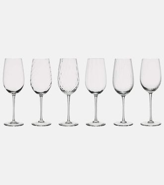 NasonMoretti Set Tolomeo aus sechs Weißweingläsern