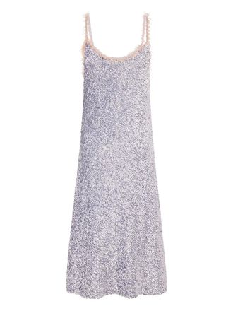 Paco Rabanne Midikleid mit Pailletten - Silber