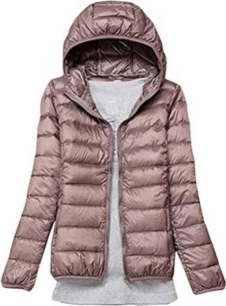 ORANDESIGNE Doudoune L&eacute;g&egrave;re a Capuche Femme Duvet Veste Doudoune &agrave; Capuche Courte Manteau Doudoune Matelass&eacute;e Pliable Blouson Doudounes Legeres Courtes Mi Saison 