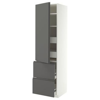 IKEA METOD / MAXIMERA Hochschr. B&ouml;d/4 Schubl./T&uuml;r/2 Fro