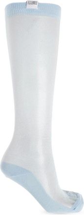 Maison Margiela Femme, Sous-v&ecirc;tements, Bleu, Taille: S Transparent Socks