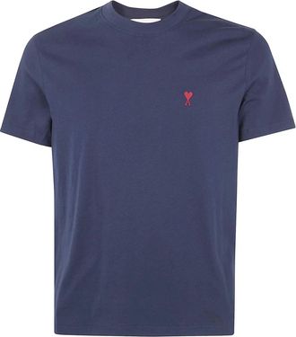 Ami Homme, Tops, Bleu, Taille: 2XL T-shirt De Coeur