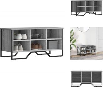 vidaXL Vidaxl - Schuhregal Grau Sonoma 90x38x45,5 cm Holzwerkstoff - Schuhregal - Schuhregale - Schuhschrank - Schuhaufbewahrung