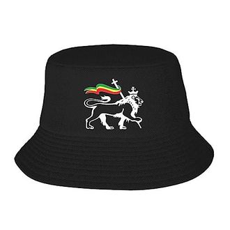 Generic Chapeau De Seau Unisexe Lion De Juda Rasta Chapeaux De Visi&egrave;re &Agrave; Large Bord &Eacute;t&eacute; Bonnet De Soleil, pour Chasse, De P&ecirc;che, Sports, 56-58cm