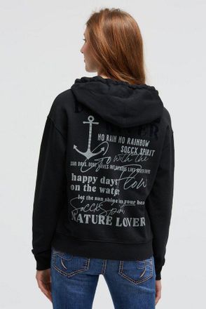 soccx Kapuzensweatshirt mit R&uuml;ckenprint