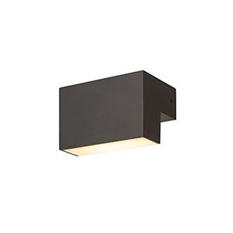 SLV Wandaufbauleuchte L-LINE OUT WL / Beleuchtung für Wände, Wege, Eingänge, LED Spot außen, Aufbau-Leuchte Outdoor, Gartenlampe / IP65 7.0W 570lm anthraz