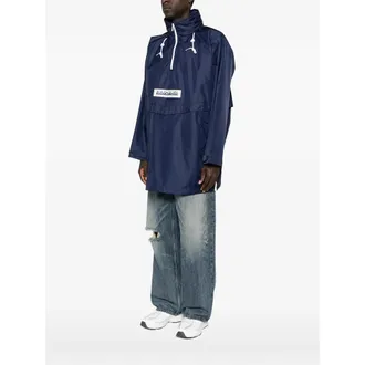Napapijri Hooded Windbreaker Jacket - Navy